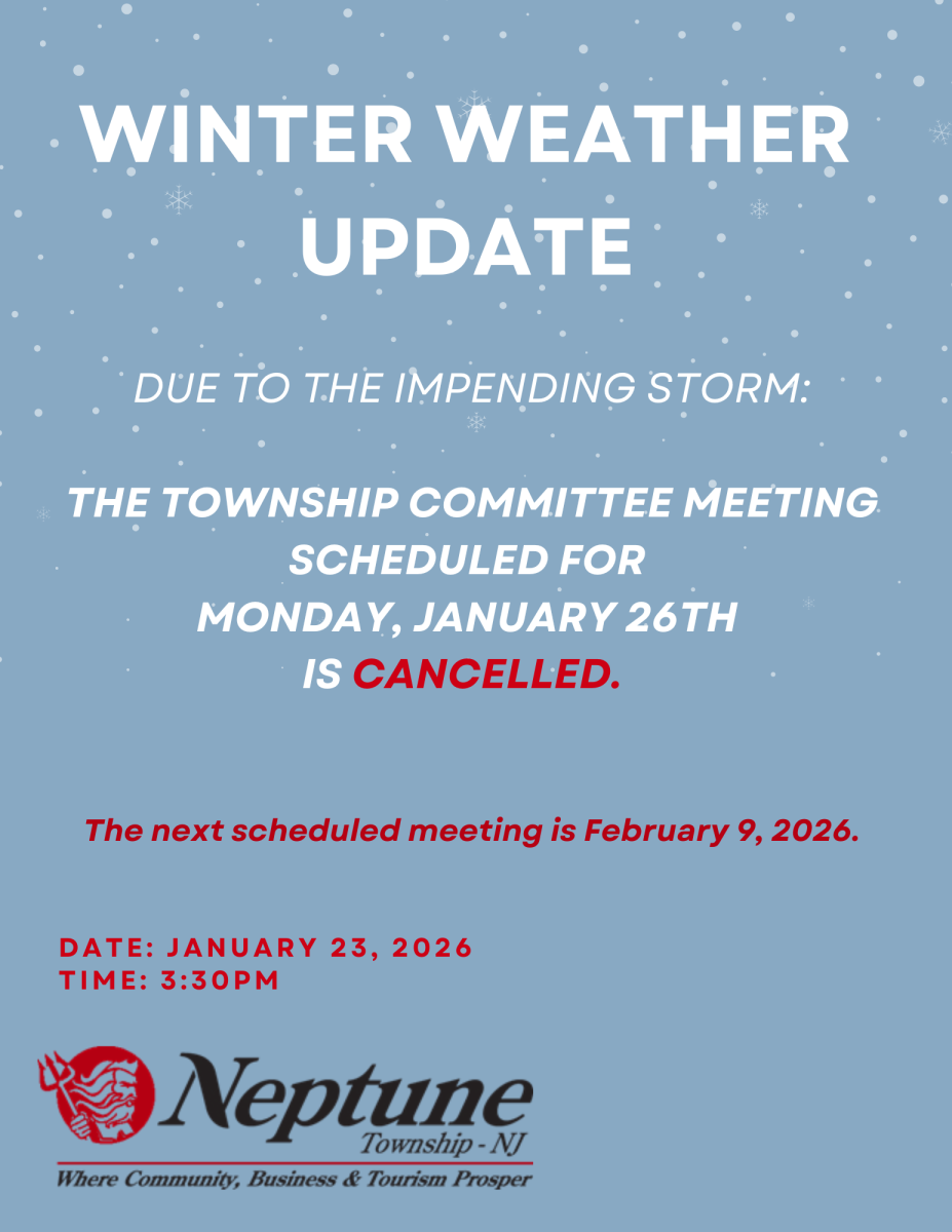 Winter Storm Updates- January 22, 2026-January 26, 2026 | Neptune Township